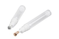 China Cream Packaging Airless Pump Bottles  With Roller Ball Massage Vibration Eye 10ml 15ml for sale