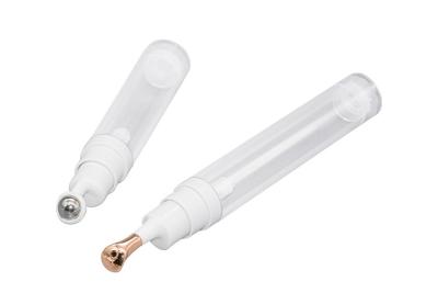 China Cream Packaging Airless Pump Bottles  With Roller Ball Massage Vibration Eye 10ml 15ml for sale