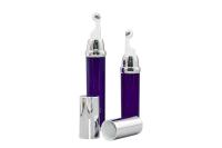 China Acrylic Airless Vacuum Pump Bottle For Eye Cream Roller Ball Massage 15ml 20ml for sale
