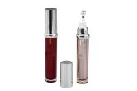 China 15ml Roller Ball Massage Acrylic Airless Pump Bottles For Skincare Eye Cream Packaging for sale