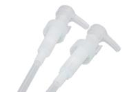 China Ribbed Closure Lotion Pump Dispenser 33-410 PP Monopolymer Material for sale