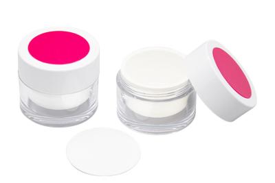 China 50g PP Inner AS Outer Cream Jar Luxury Skincare Cosmetic Packaging Container for sale
