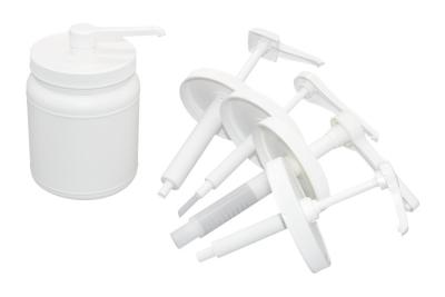 China Round 1700ml Bottle Std Head Condiment Pump Dispenser For Chocolate Ketchup Sauce for sale
