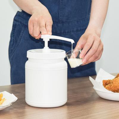 China HDPE Condiment Pump Dispenser Kit Wit 5ml 8ml 10ml Plastic Narrow Hear Pump for sale