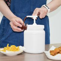 China PP Material Square Syrup Pump Dispenser Kit 5ml 8ml 10ml Dosage For 1700ml Bottle for sale
