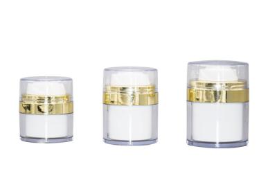 China 15g 30g 50g Rotary Airless Cream Jar Cosmetic Skincare Vacuum Packaging Container for sale