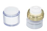 China 15g 30g 50g Rotary Airless Cream Jar Cosmetic Skincare Vacuum Packaging Container for sale