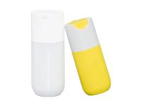 China PETG Airless Pump Bottles Sunscreen Plastic Packaging Cosmetic 30ml 50ml for sale