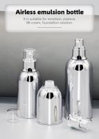 China Electroplating Aluminum Acrylic Airless Pump Bottles 30ml 50ml 100ml for sale
