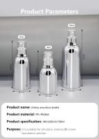 China Electroplating Aluminum Acrylic Airless Pump Bottles 30ml 50ml 100ml for sale