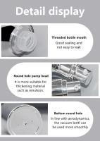 China Electroplating Aluminum Acrylic Airless Pump Bottles 30ml 50ml 100ml for sale