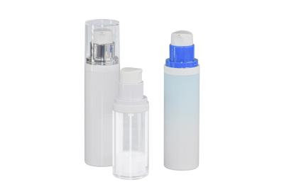 China 30ml 50ml Single Layer AS Airless Bottles With Pump Cap Cosmetic Packaging for sale