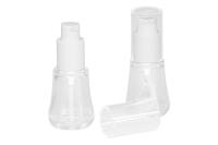 China 30ml 50% PCR PETG material lotion pump  bottle for  cosmetic essence Packaging for sale