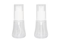 China Transparent Heavy Wall 30ml Lotion Pump Bottle 50% PCR PETG For Serum Essence Oil for sale