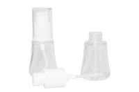 China Transparent Heavy Wall 30ml Lotion Pump Bottle 50% PCR PETG For Serum Essence Oil for sale