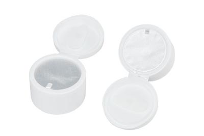 China PP flip top cap cream jar 100g with Magnet scoop  uses aluminum foil gasket for thermal sealing for sale