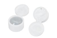 China 100g PP Flip Cosmetic Cream Jars With Magnet Scoop Aluminum Foil Gasket Sealing for sale