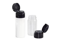 China New Design 100g 150g PETG Powder Pouring Bottle Cosmetic Makeup Powder Exclusive Bottle for sale