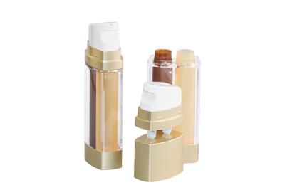 China Innovative Double Tube Airless Bottle 15ml*2 for sale
