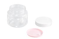 China Recyclable Material eco-friendly 300ml PET  Cream jar for cosmetic and body lotion packaging for sale