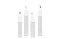 China 10ml 15ml PETG Roller Ball Massage Eye Cream Airless Pump Bottles Zinc Alloy Pump Head for sale