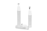 China 10ml 15ml PETG Roller Ball Massage Eye Cream Airless Pump Bottles Zinc Alloy Pump Head for sale