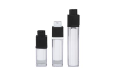 China 15ml 30ml 50ml PMMA PP Airless Pump Bottle Plastic Skincare Container for sale