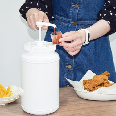 China UKS10 Head Syrup Pump Dispenser 5ml 8ml 10ml Food Pump Condiment Dispensers for sale
