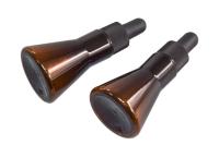China Brown color PET 20ml Cosmetic essence packaging dropper bottle for sale