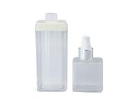 China 100ml Square PP Airless Pump Bottles For Hair Products Cosmetics for sale