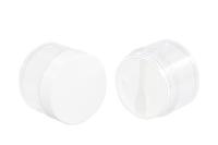 China 100g PET PCR Material Cosmetic Cream Jars With Digging Spoon Spatula for sale