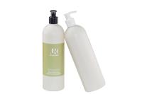China PMU Inorganic Biodegradable Shampoo Bottle 400ml With PP Mono Lotion Pump for sale