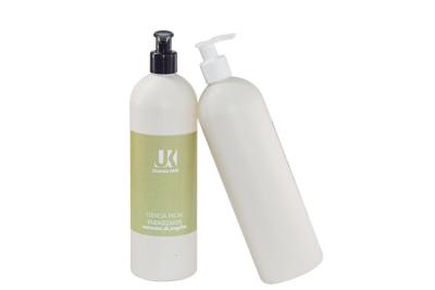 China PMU Inorganic Biodegradable Shampoo Bottle 400ml With PP Mono Lotion Pump for sale