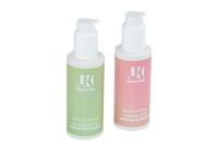 China PMU Inorganic Biodegradable Packaging Bottle With PP PCCR Cream Pump For Lotions 100ml for sale