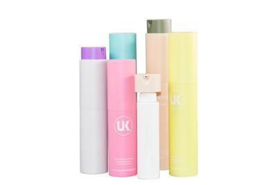 China PP Rotary Airless Pump Bottles Refillable Packaging For Cosmetics Detachable Container for sale