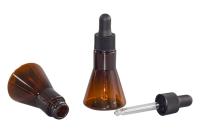 China 20ml Dropper Bottles Brown Container Amber Cosmetic Essence Packaging UKD05 for sale
