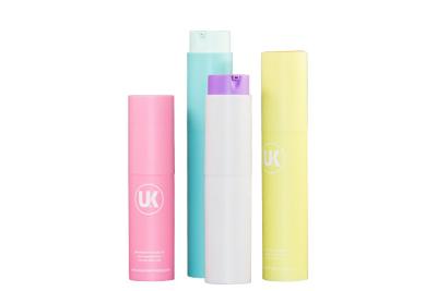 China Refillable PP Custom Color Rotary Replaceable Airless Pump Bottles 30ml 50ml for sale