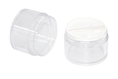 China PET PCR 100g Cream Jar With Digging Spoon Cosmetic Skincare Jar Packaging for sale