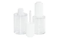 China PETG Plastic Oil Dropper Bottle Cosmetic Pump Bottle 30ml 50ml for sale