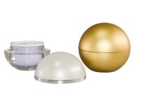 China Round Acrylic cream Jar 15ml 30ml   50ml for sale