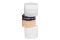 China Plastic PP Double Layer Cream Jar 50g With White Lid for sale