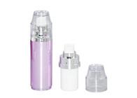 China 15ml+15ml Customized Double ended Airless Pump Bottles Round Shape Skin Care Packaging UKA60 for sale