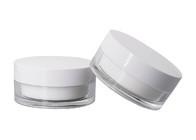 China 50g+50g Customized Color And Customized Logo 2 Parts Cream Jar Cosmeic Packaging Face Cream Container UKC35 for sale