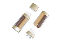 China UKA72 PP Pump AS Bottle Airless Double Tube Square Bottle 15ml 15ml For Face Care ​ for sale