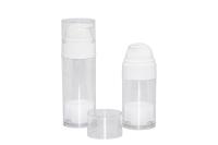 China UKA69 All Plastic Airless Bottle Clear PET Plastic Pump Bottles 50ml 80ml For Hair Care for sale