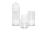 China UKA69 All Plastic Airless Bottle Clear PET Plastic Pump Bottles 50ml 80ml For Hair Care for sale