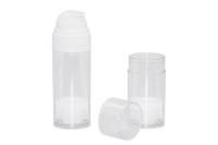 China UKA69 All Plastic Airless Bottle Clear PET Plastic Pump Bottles 50ml 80ml For Hair Care for sale