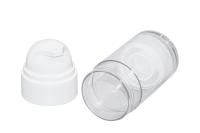 China UKA69 All Plastic Airless Bottle Clear PET Plastic Pump Bottles 50ml 80ml For Hair Care for sale