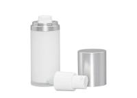 China UKA56 Acrylic Double Wall Airless Bottle 15ml 30ml For Serum Packaging for sale