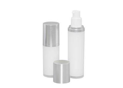 China UKA56 Acrylic Double Wall Airless Bottle 15ml 30ml For Serum Packaging for sale